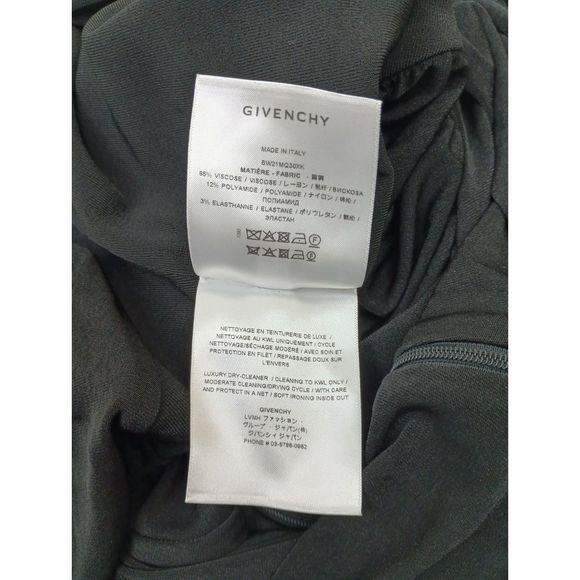 Givenchy | Dresses | Givenchy Womens Black Ruched Short Sleeve Jersey Gown Long Maxi Dress Size ...